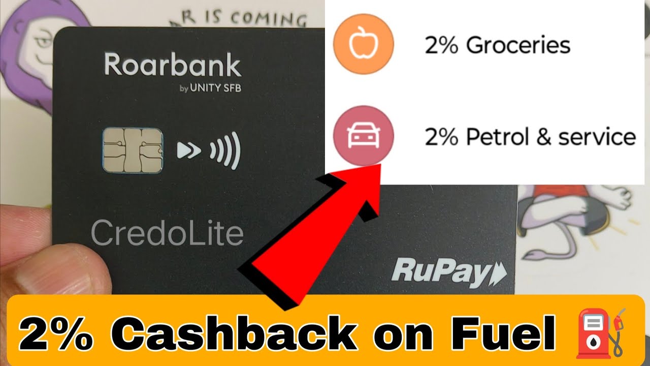 Roarbank Credit card || fuel cashback 🔥🔥|| Best Cashback credit card ...