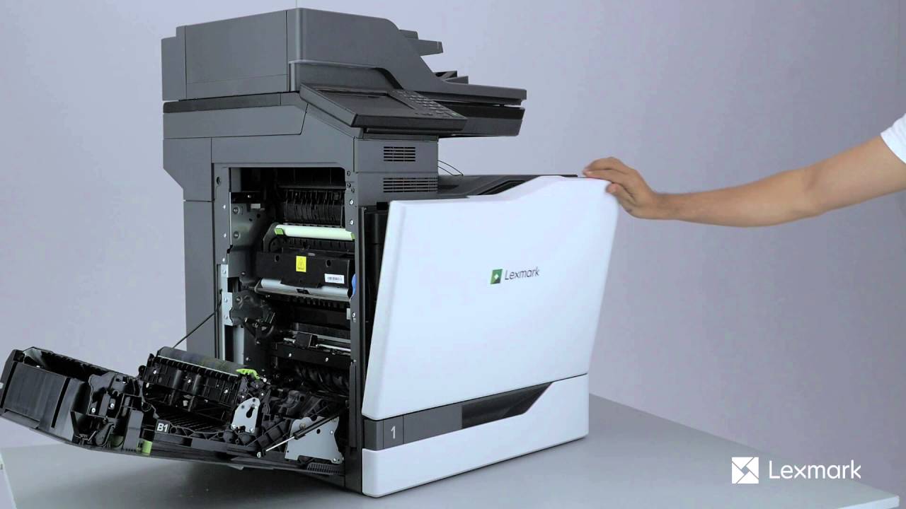 Lexmark CX820 Atık Toner Kutusu Takılması - YouTube