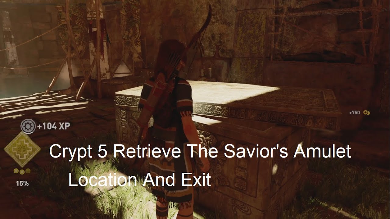 Shadow of the Tomb Raider - Crypt 5 Retrieve The Savior's Amulet - YouTube