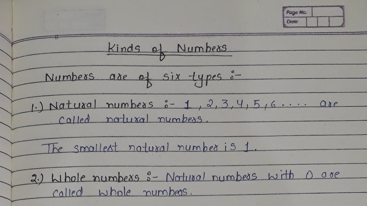 kinds of "Numbers in English" #numbers #kindsofnumbers Part 1 - YouTube