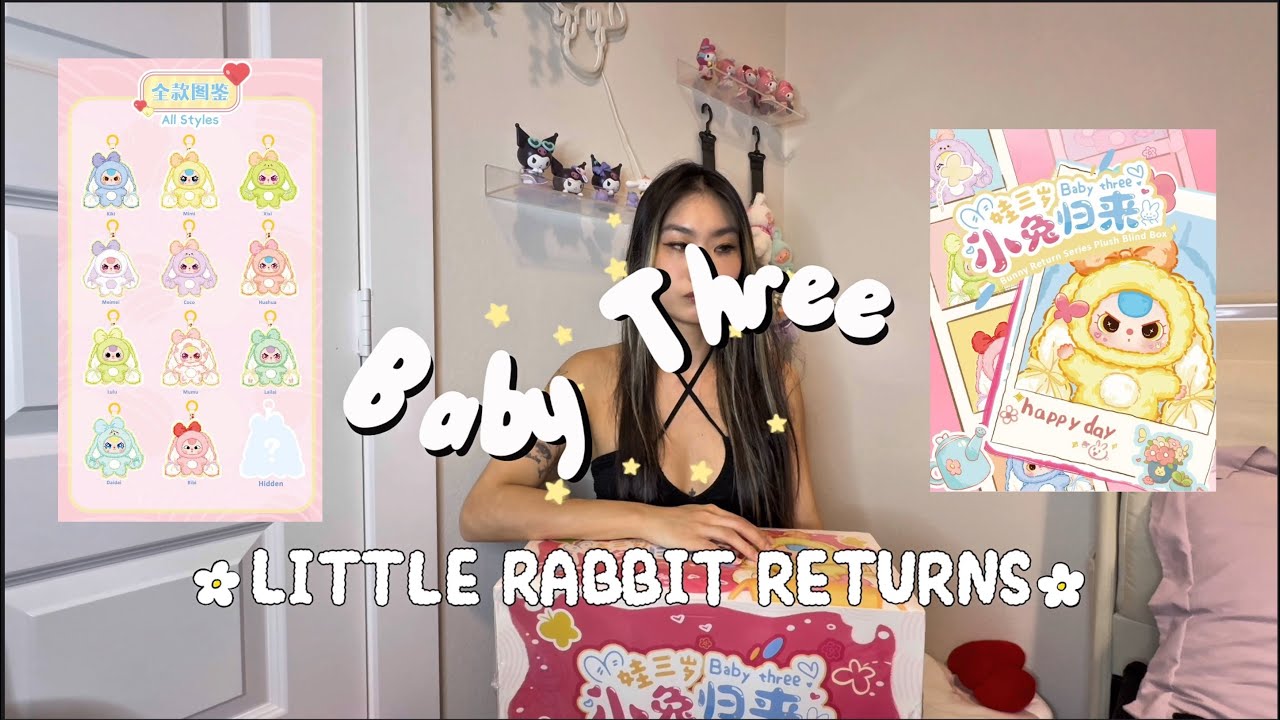 Unboxing Baby Three Little Rabbit Returns! I Pulled A Special Little ...