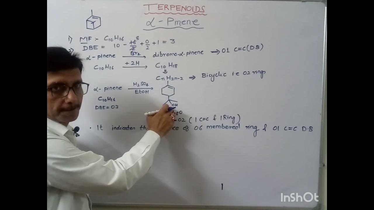 Terpenoids: Structural elucidation of α-Pinene - YouTube