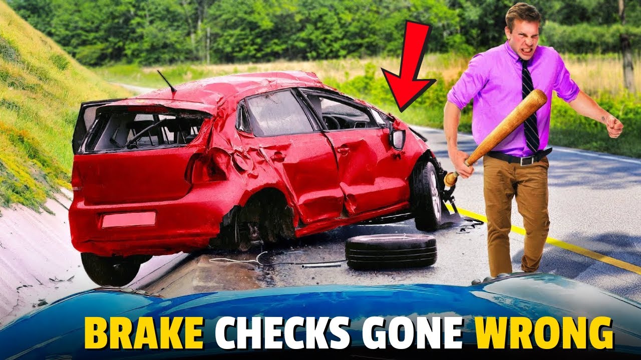 BEST OF BRAKE CHECKERS GETTING SMASHED 2024 - YouTube