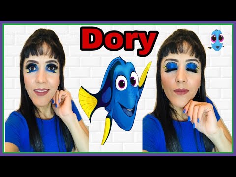 Maquiagem inspirada na Dory / Makeup inspired by Dory . - YouTube