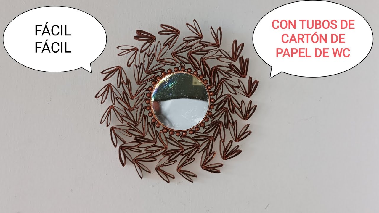 IDEA SENCILLA PARA TI con tubos de cartón de papel de WC. ESPEJO EFECTO ...