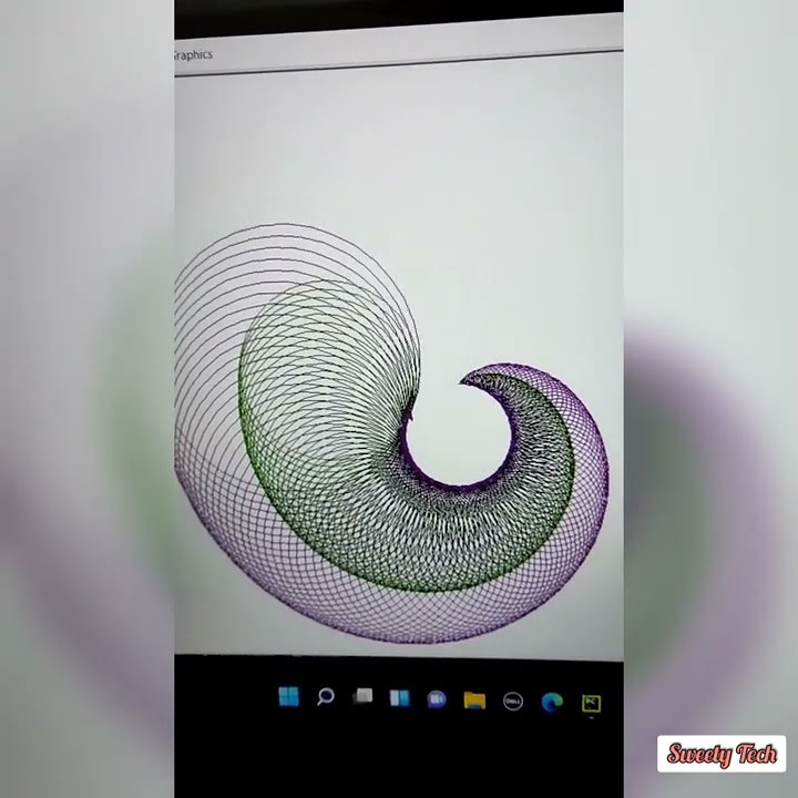 Two circle ⭕ graphics using turtle🐢 graphics in Python #shorts #python ...