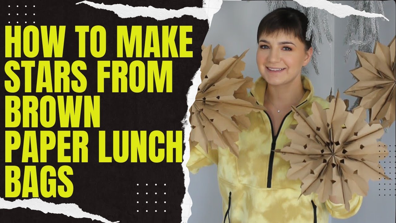 Brown Paper Stars From Lunch Bags DIY - YouTube