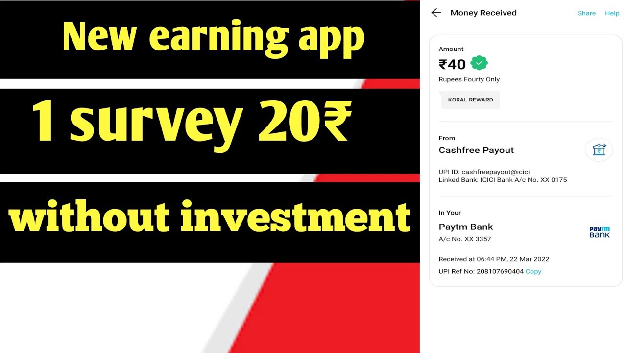How to earn money in Koral App // how to earn money unlimited surveys ...