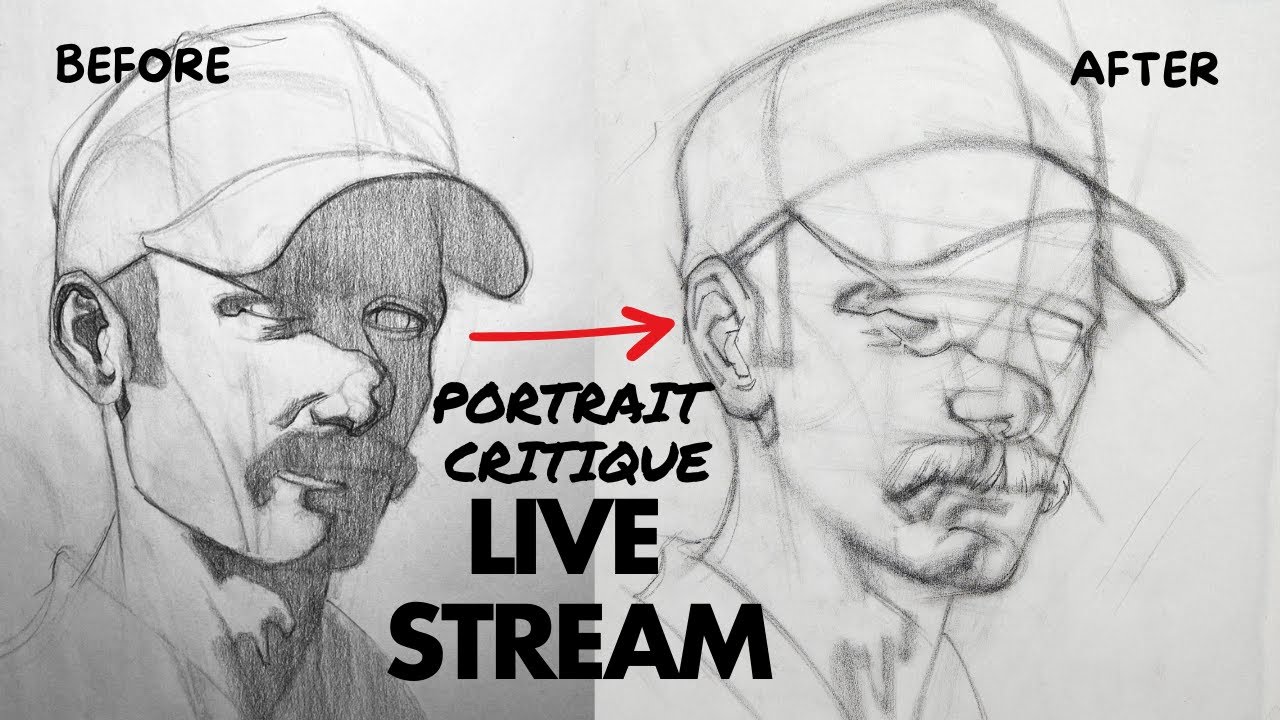 Student Portrait Critique Livestream W/ Brian Knox - YouTube