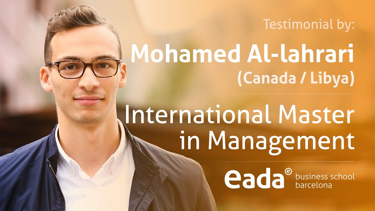 Mohamed's experience - International Master in Management class of 2017 - YouTube