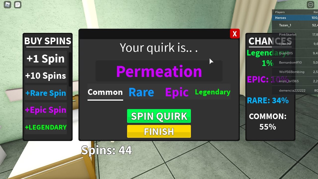 THIS QUIRK NEEDS A NERF FOR PVP PERMEATION SHOWCASE(Roblox My Hero ...