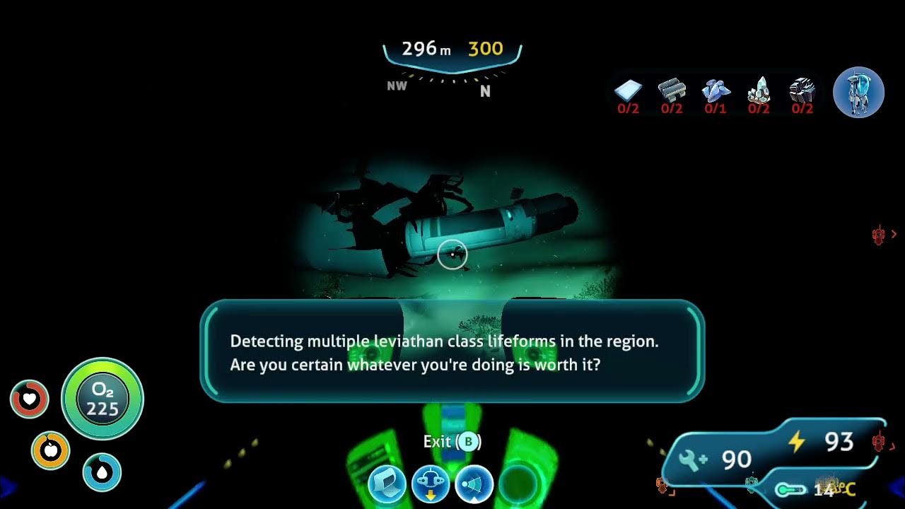 "Detecting multiple leviathan class lifeforms" #subnautica #subscribe #shorts #short - YouTube