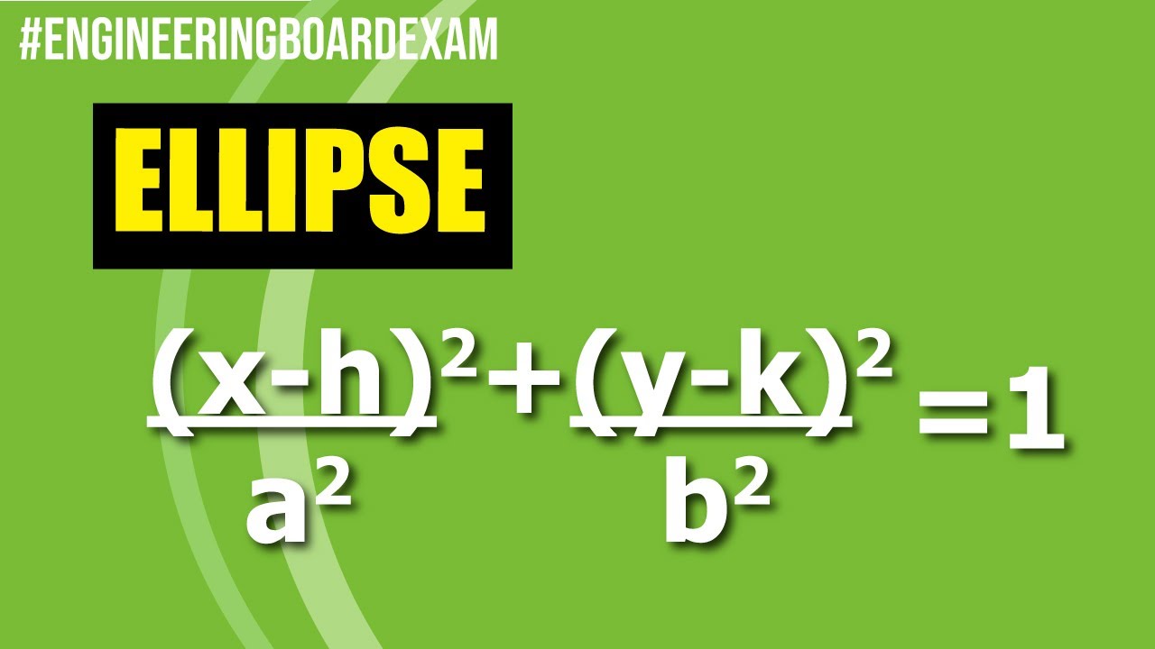 Analytic Geometry 2: Ellipse - YouTube