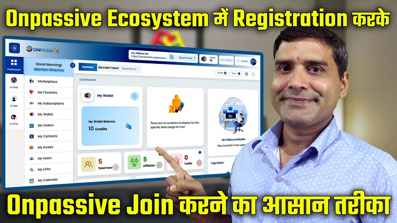 #ONPASSIVE Ecosystem Registration Kaise Kare ! Onpassive kaise join ...