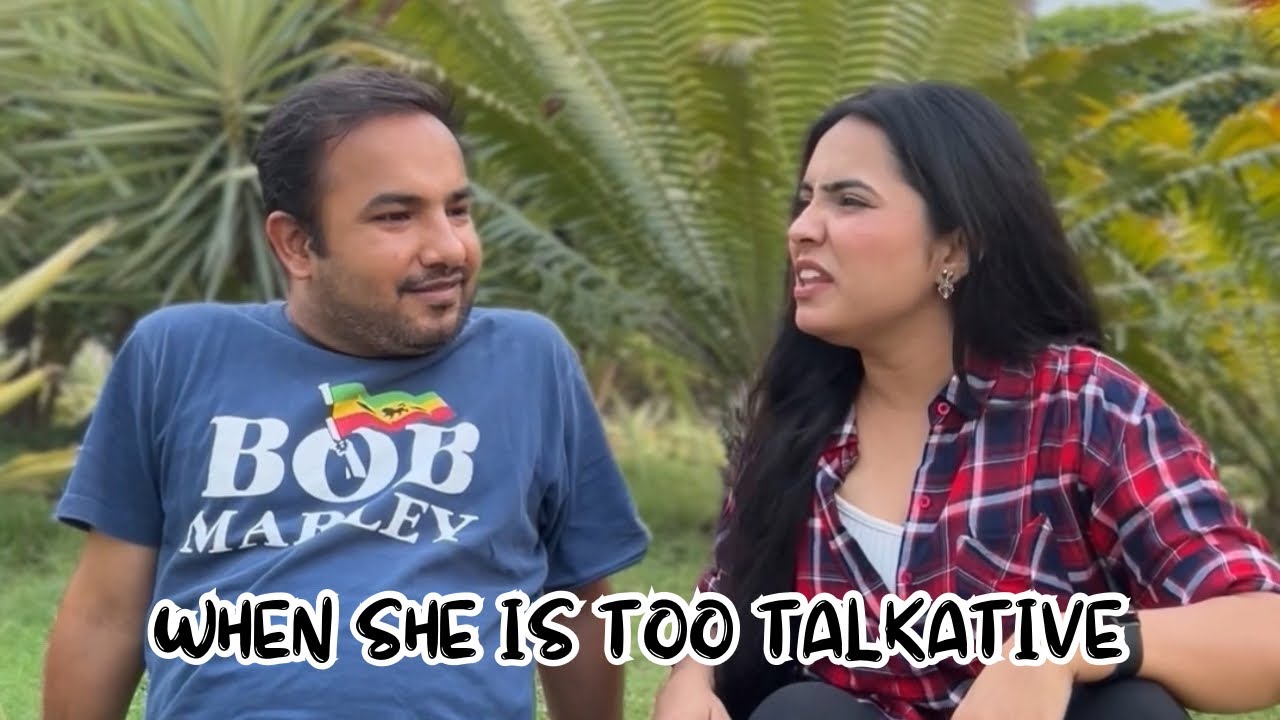 When she is too talkative ft. @Funnymaniiiii - YouTube