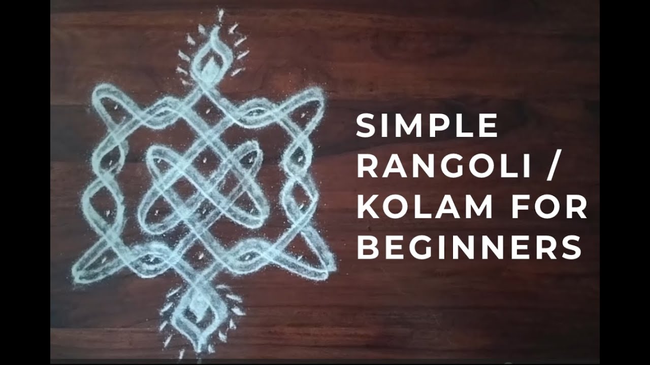 Simple Kolam Designs for Beginners - YouTube