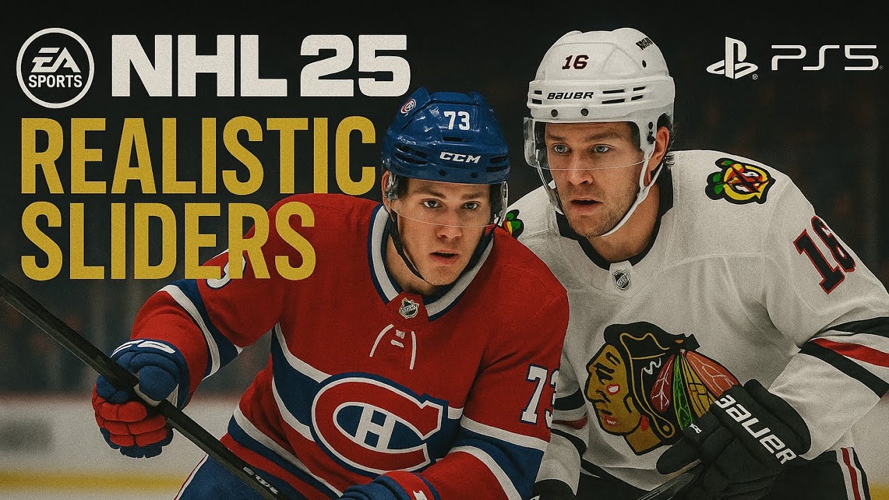 NHL 25 NEW SLIDER SET 20 MIN PERIODS - YouTube