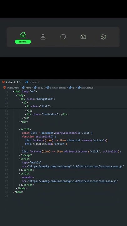 Menu điều Hướng Tab Sử Dụng Css And Javascript Shorts Css Html Html5