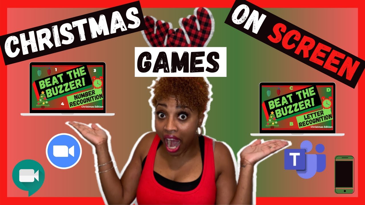CHRISTMAS ON-SCREEN GAMES FOR PRESCHOOLERS & KINDERGARTENERS TO TEACH ...