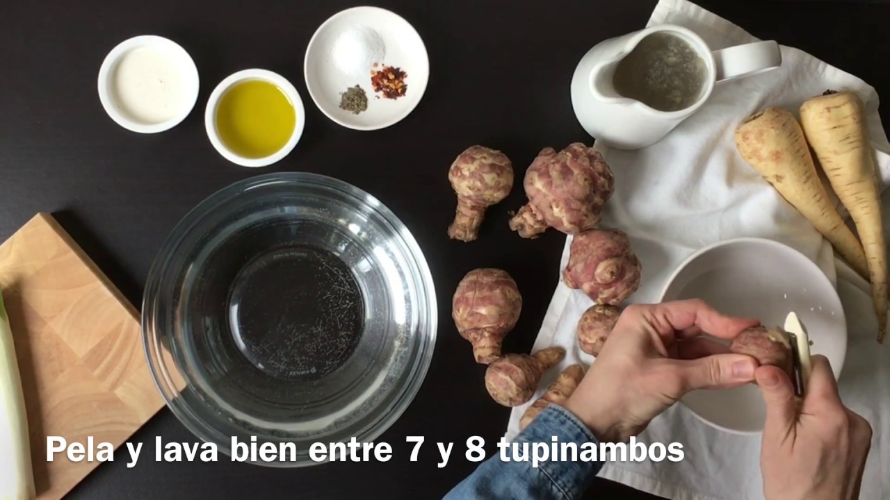 Receta: Crema de Tupinambo y Chirivía - YouTube