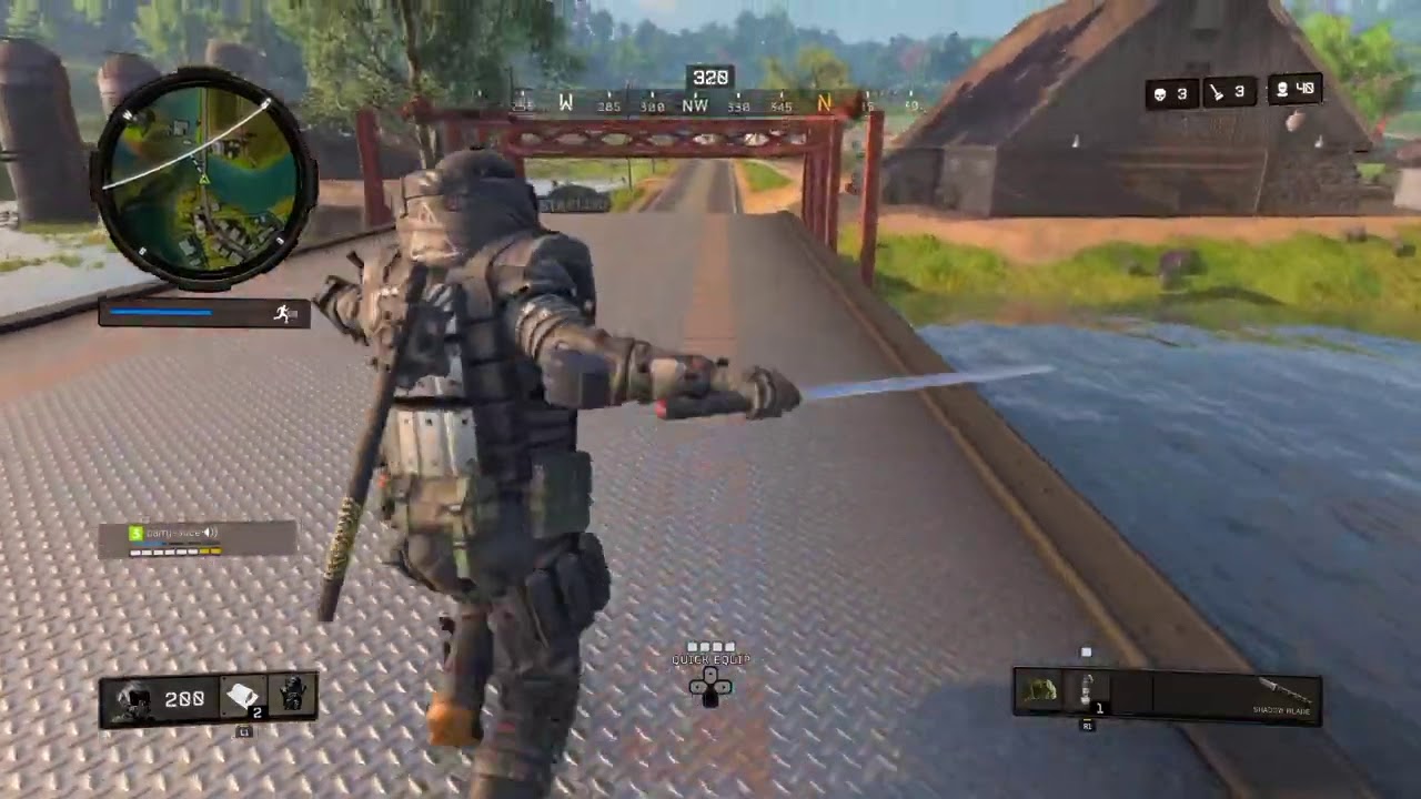Black Ops 4 BlackOut Spectre's Shadow Blade is Awesome - YouTube