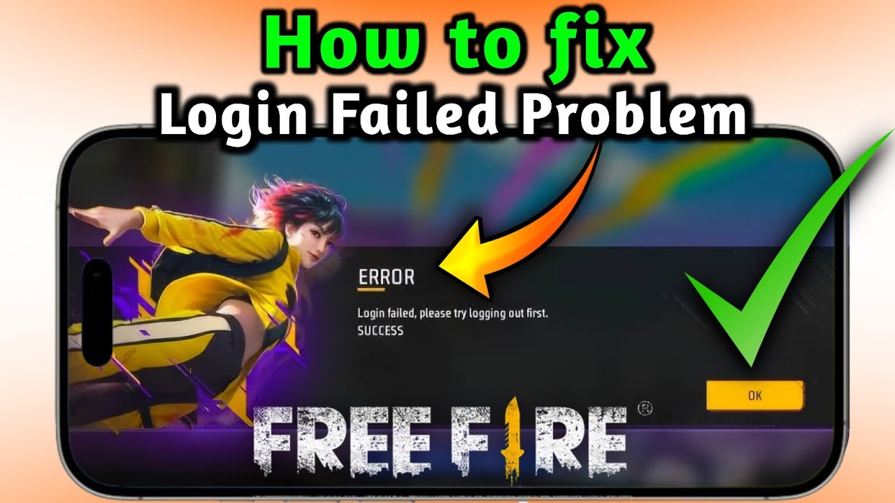 Free Fire login failed please try logging out first | Free Fire Error ...