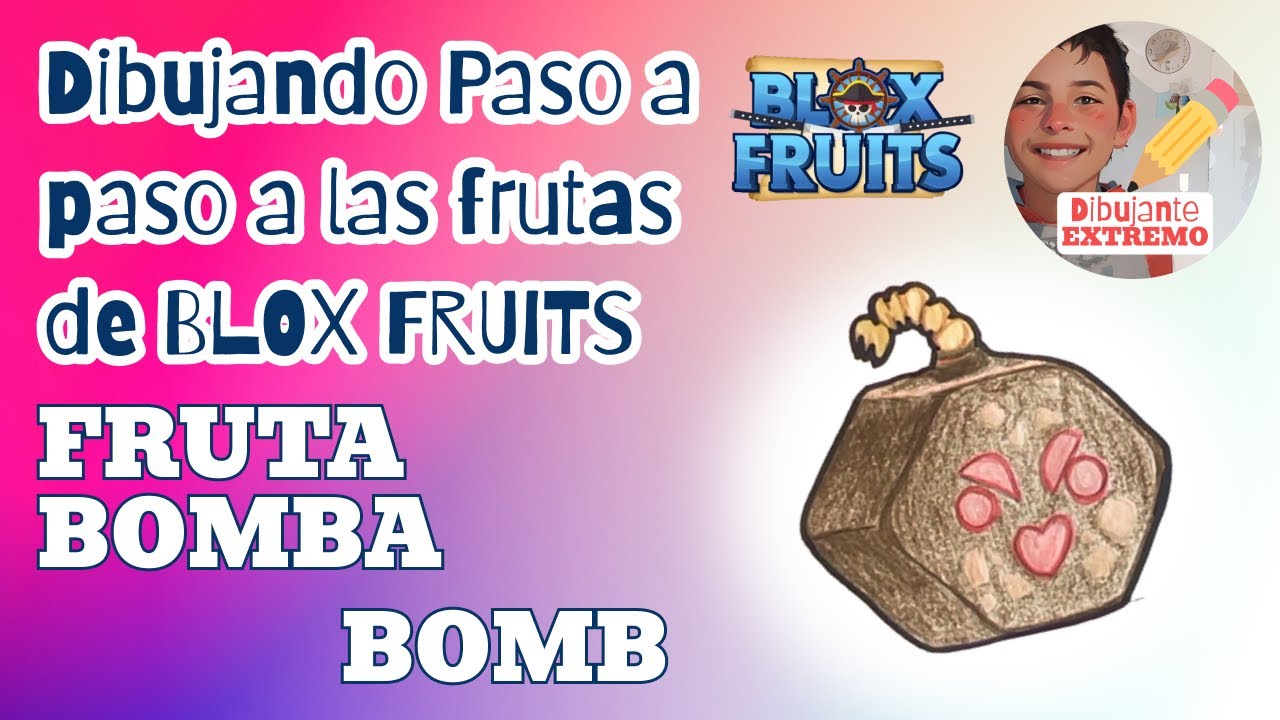 Cómo dibujar la Fruta Bomba de Blox Fruits / How to draw the Bomb Fruit ...