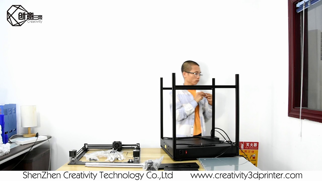 Creativity CoreXY 3D printer ELF Newest Unboxing installation video - YouTube