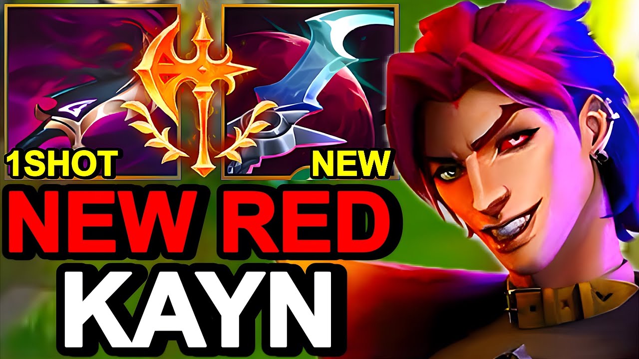 WILD RIFT CHINA KAYN JUNGLE - 23KILL NEW One Shot Red Kayn Build Runes ...