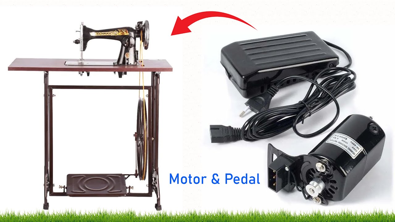 How to Install a 220V Sewing Machine Motor & Pedal | Easy DIY Upgrade ...