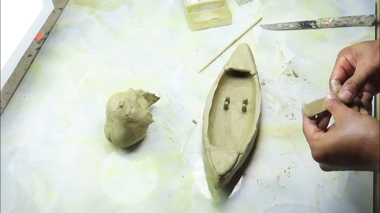 Amazing clay boat design by a man using clay get nice and as real - YouTube