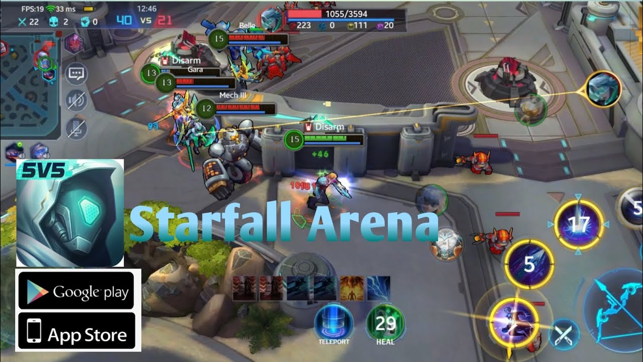 Starfall Arena Gameplay new moba game 2023 | 5v5 PvP Gameplay | FREE TO PLAY FAIR TO PLAY - YouTube
