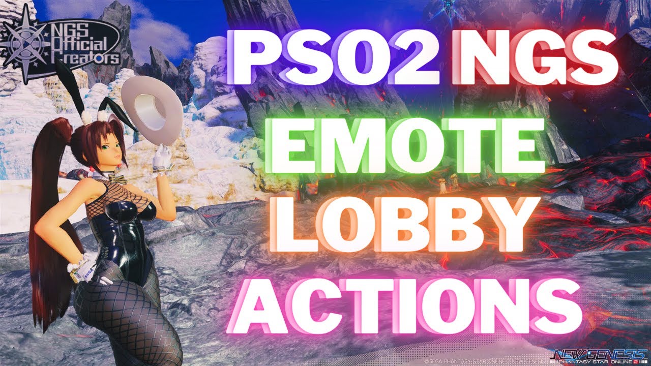 PSO2 NGS 886: Hat Holding Emote Lobby Action 886「帽子を持つ」 - YouTube