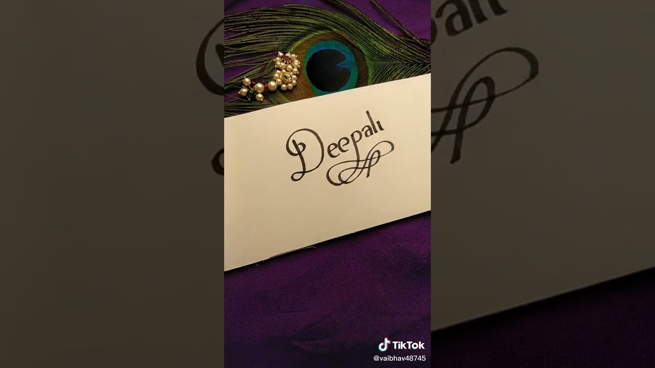 Type of writing name DIPALI... - YouTube