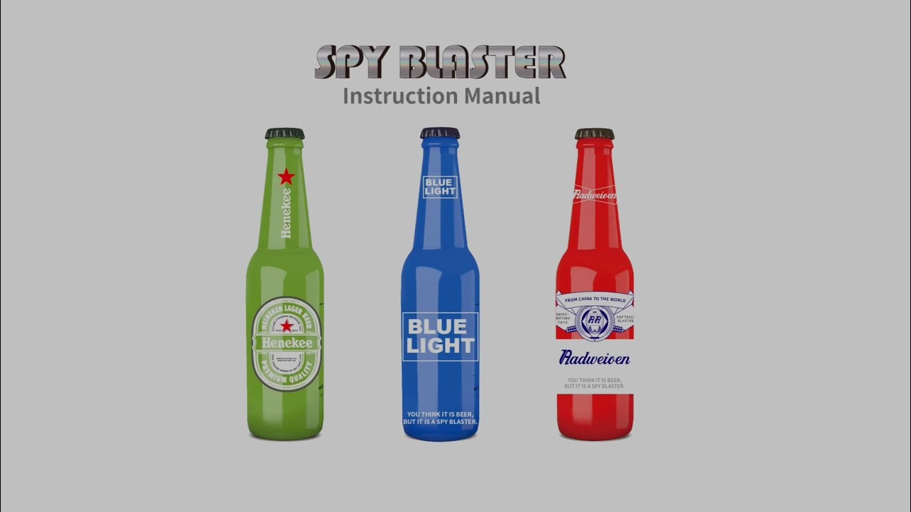 AGM MASTECH 2024 SPY BLASTER(Glass Bottle)Instruction Video - YouTube