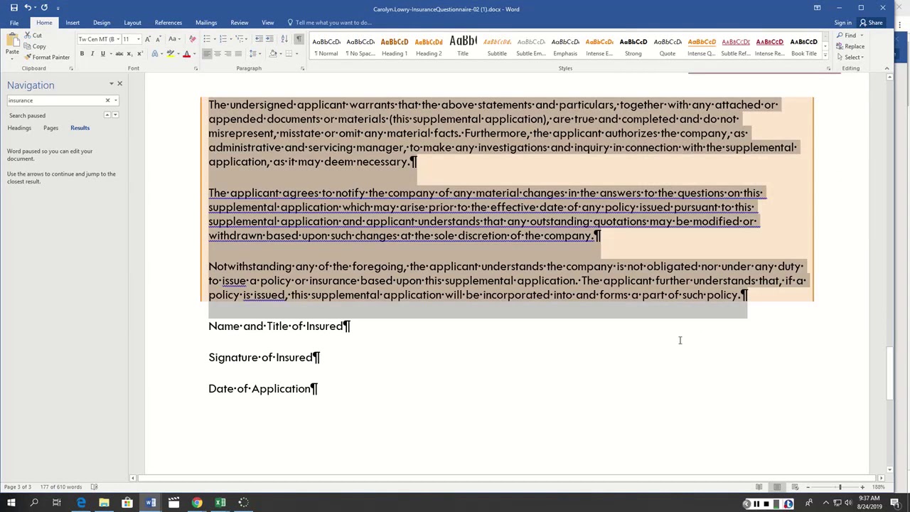 Word Chapter 2 Guided Project- - YouTube