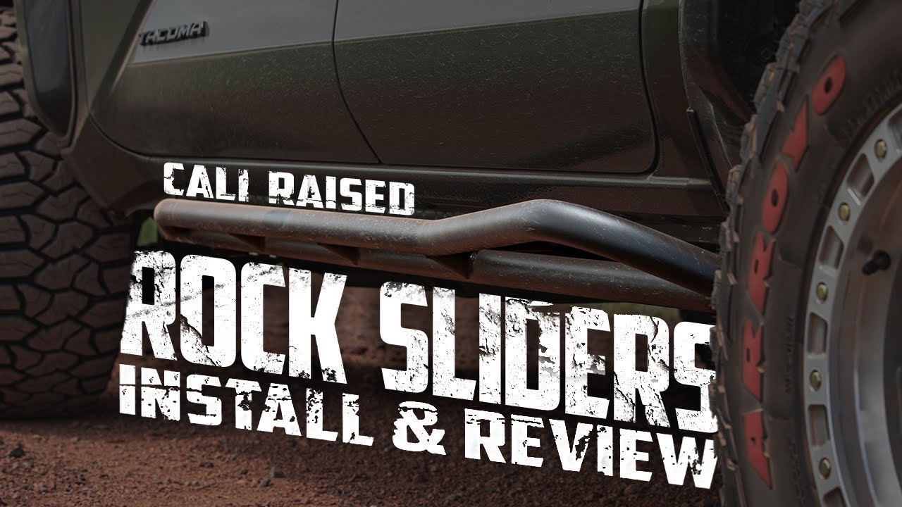 Cali Raised Trail Edition Rock Sliders For 4G Tacoma - Install & Review ...