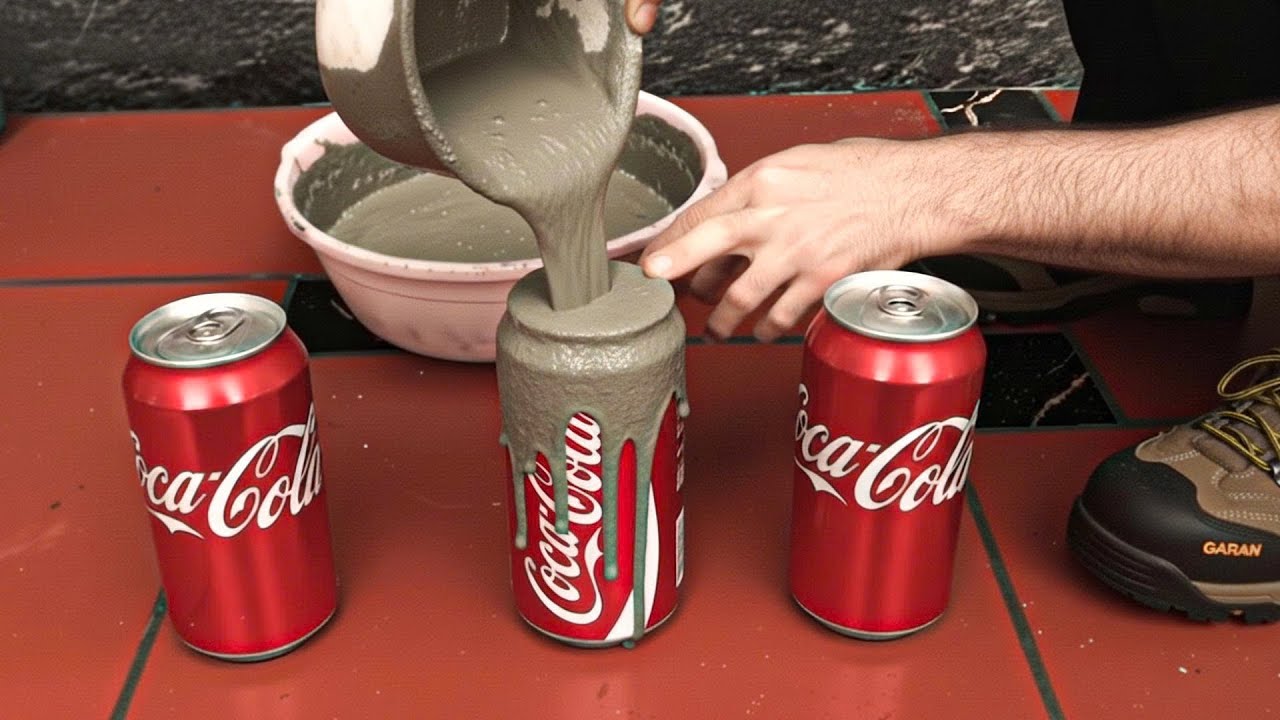 Very Few People Know This Secret! Pour Cement Into a Coke Can – A ...