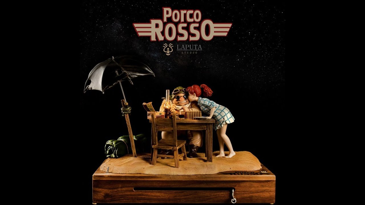 Laputa Studio Porco Rosso statue from Movie ‘Crimson Pig’ - YouTube