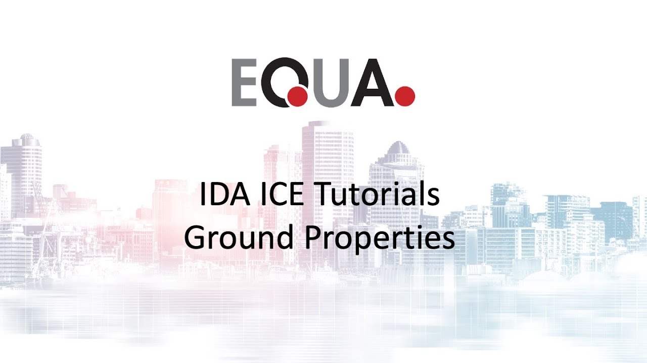 IDA ICE Tutorials: 11. Ground Properties - YouTube