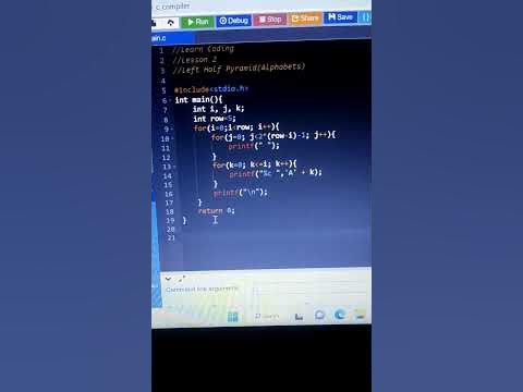 Left half pyramid of Alphabets | Brototype #fumigation #brototype # ...