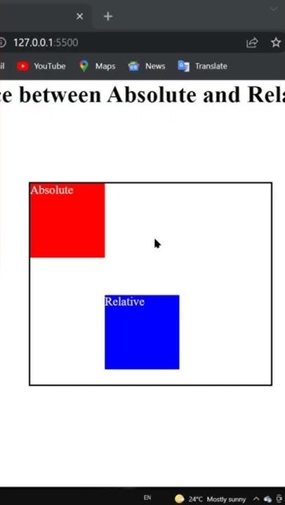 Master CSS Positioning: Absolute vs. Relative Explained - YouTube