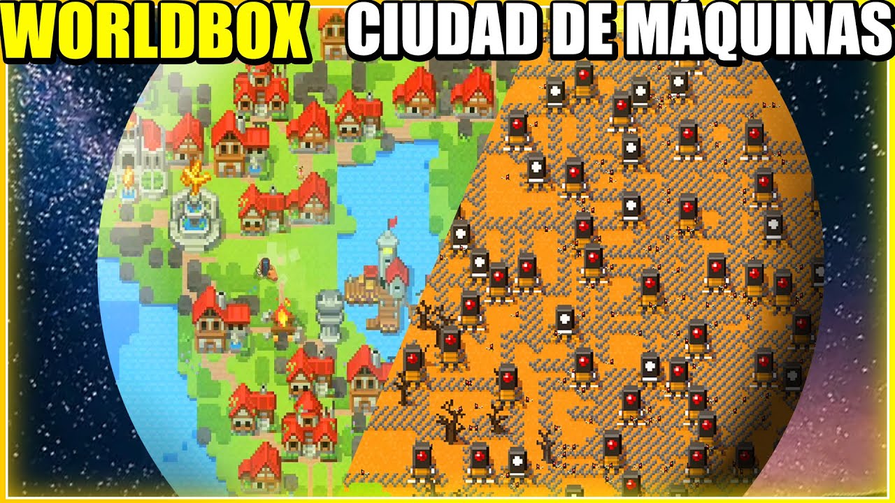 HUMANOS Vs ROBOTS, LA CIUDAD DE MÁQUINAS - WORLDBOX | Gameplay Español ...