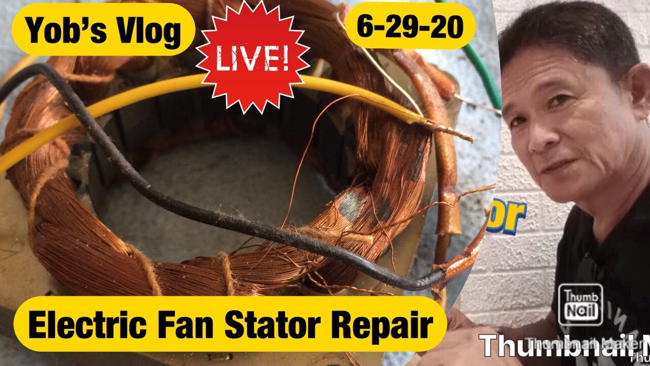 Usapang Senior: Electric Fan Stator Repair - Burnout Wiring Connections ...