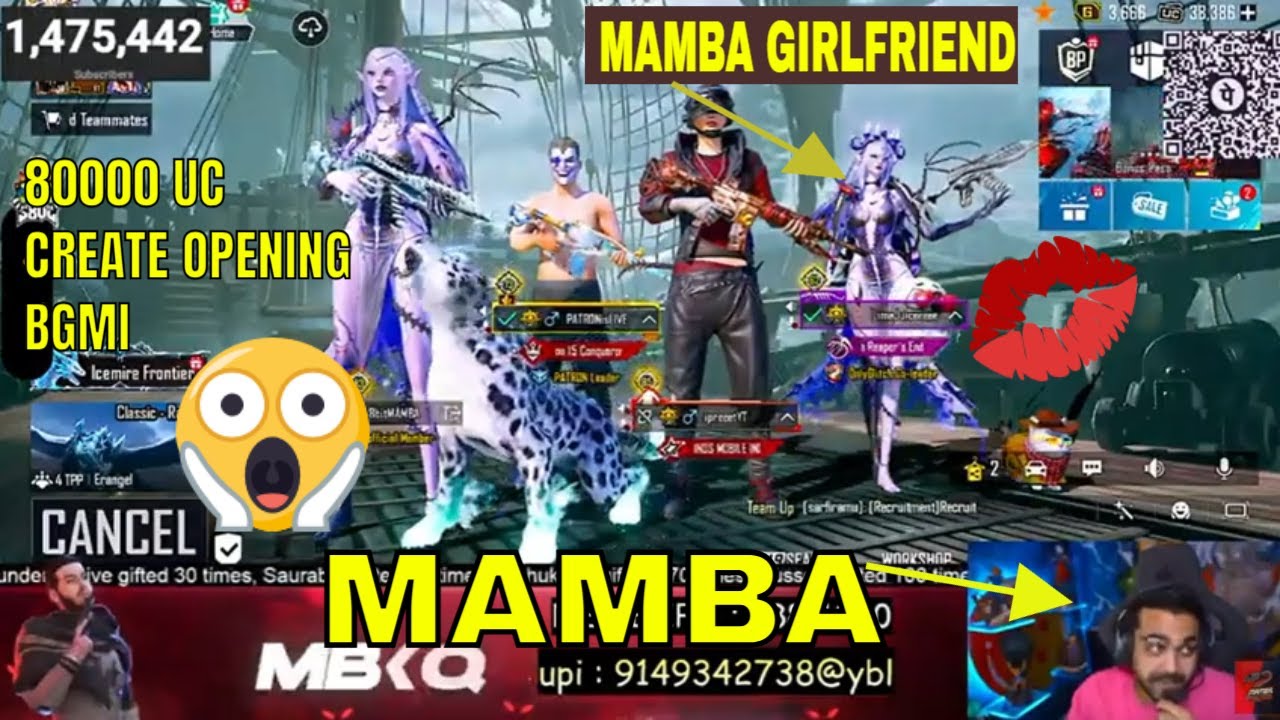 mamba Girlfriend in BGMI | MClaren Create opening BGMI3.5 new update ...