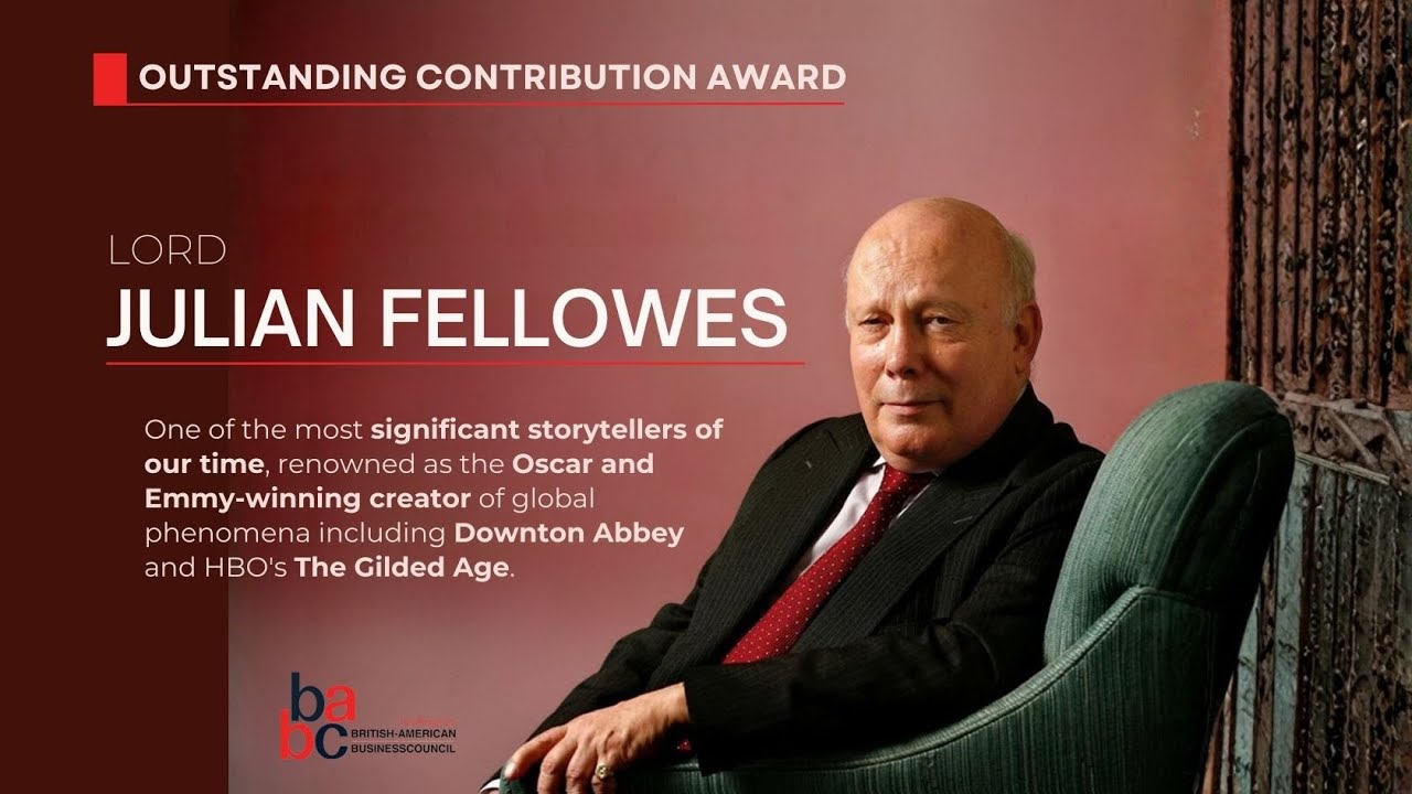Lord Julian Fellowes BABC LA Award - YouTube