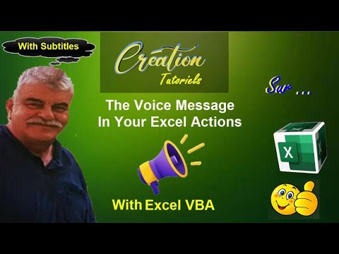 Excel Vba Tutorial - The Voice Message (With Subtitles ) - YouTube