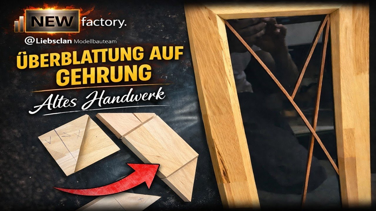 Überblattung auf Gehrung - Handwerk pur - YouTube