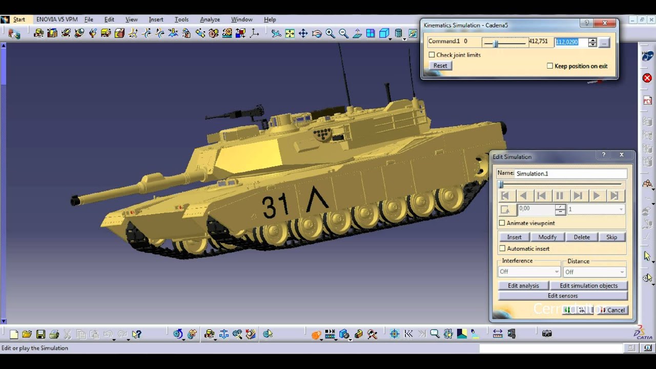 3/3.- How to make a tank chain and simulate it with Catia V5 - YouTube