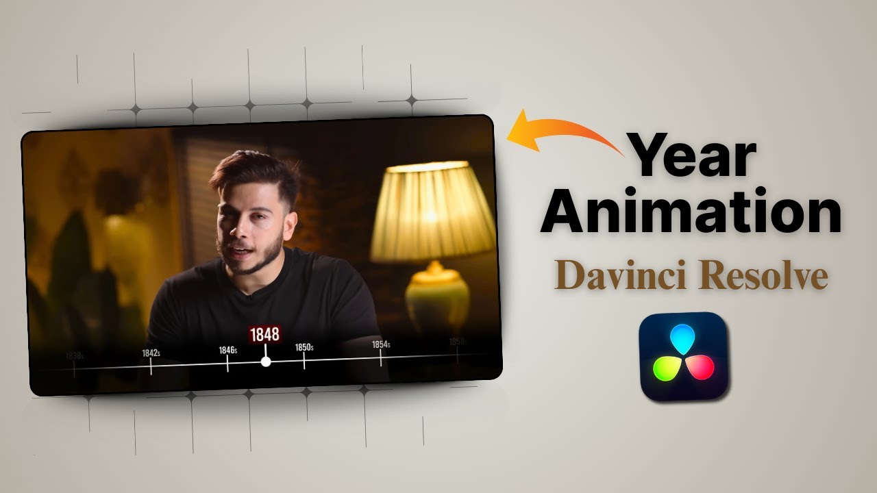 Creating Scrolling TIMELINE Animation in DaVinci Resolve - YouTube